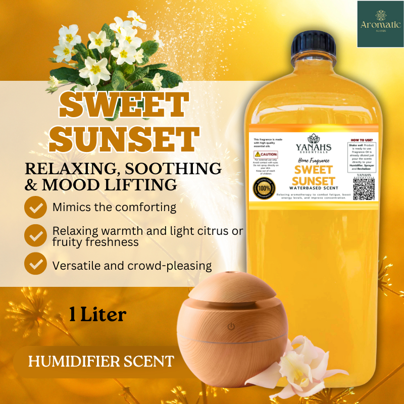 Aromatic SWEET SUNSET 1L Water Based Scents for Humidifier, Air ...