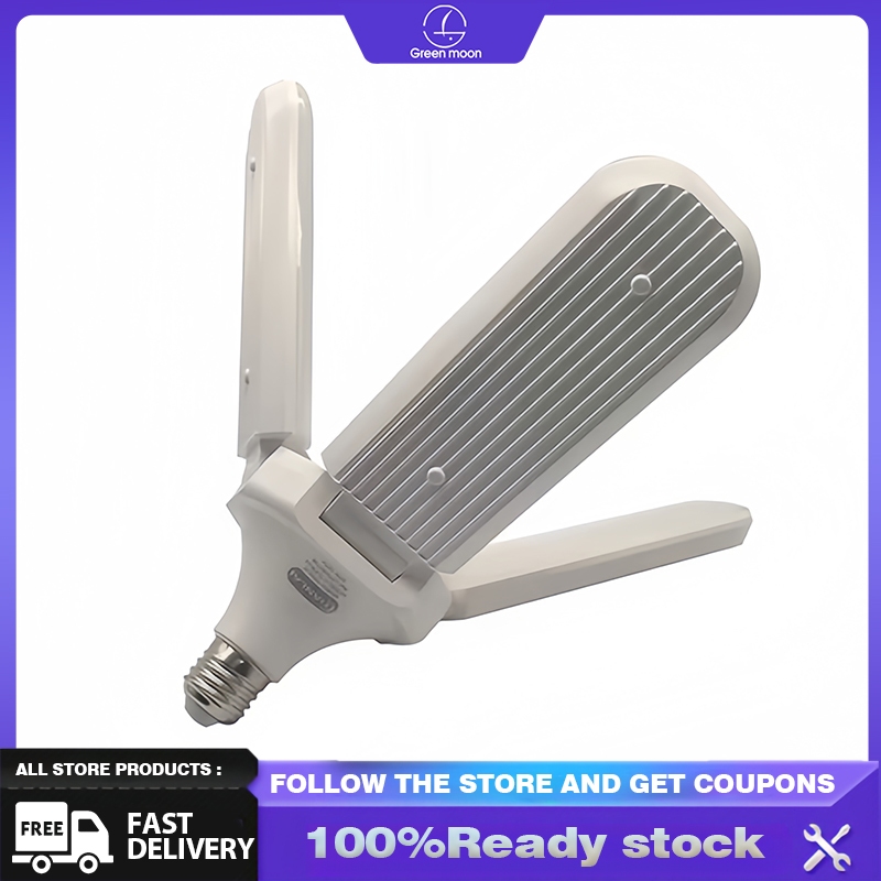 Green Moon 45W 6500K AC170-265V Foldable Fan Blade LED Light Bulb ...