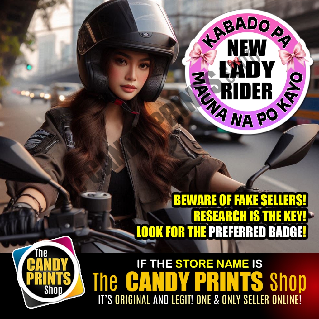 Customized Sticker for a very important Customer (NEW LADY DRIVER ...