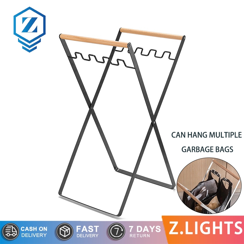 Home Dormitory Apartment Outdoor Rubbish Bracket Foldable Garbage Rack ...