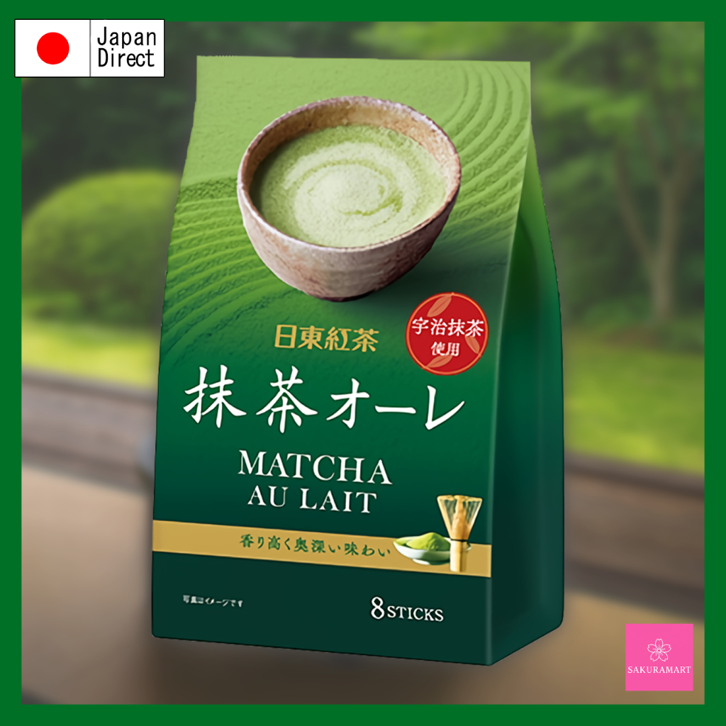 Nittoh Matcha Au Lait 8 Sticks – Authentic Japanese Green Tea Latte ...
