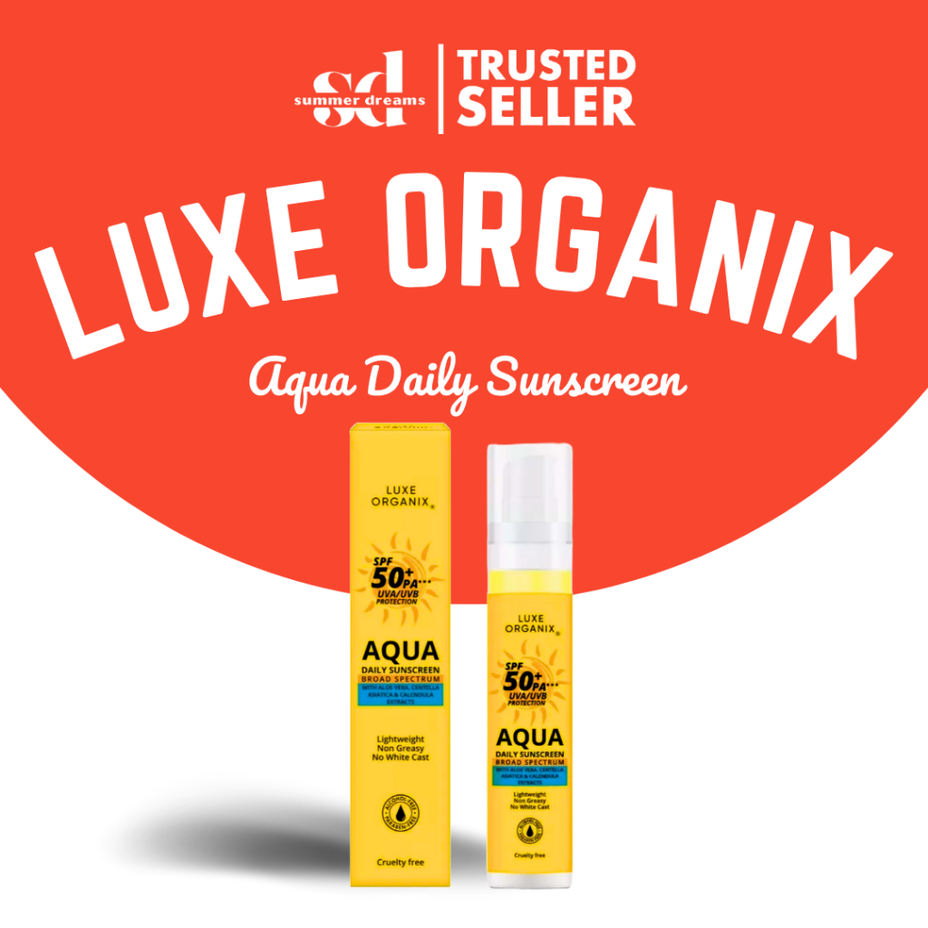 LUXE ORGANIX Aqua Daily Sunscreen 50ml SPF 50+ 100+ PA+++ Facial ...