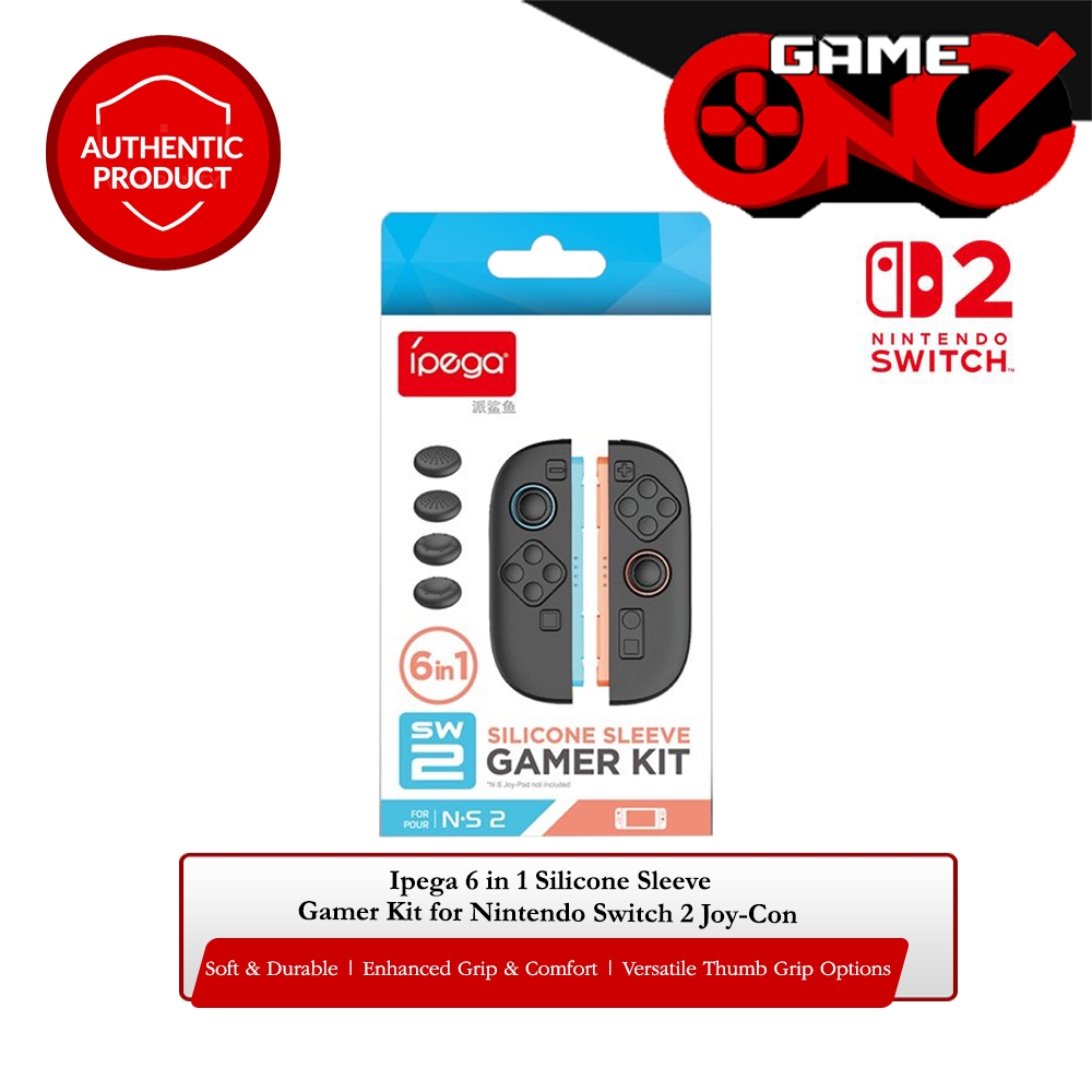 Ipega 6 in 1 Silicone Sleeve Gamer Kit for Nintendo Switch 2 Joy-Con (PG-SW2083A) | Shopee ...
