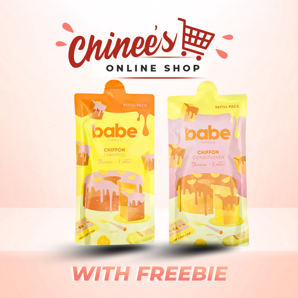 Babe Formula Chiffon Shampoo and Conditioner Shikakai+Keratin Collagen ...