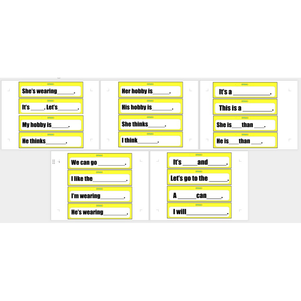 51talk teaching materials - sentence pattern (new) | Shopee Philippines
