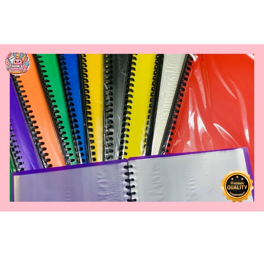 Clearbook – 20 Sheets Clear book Long (Available in Green, Black, Pink ...