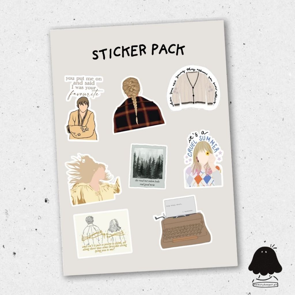 Taylor Swift Sticker Set For Journals and Scrapbooks - 20pcs/pack ...