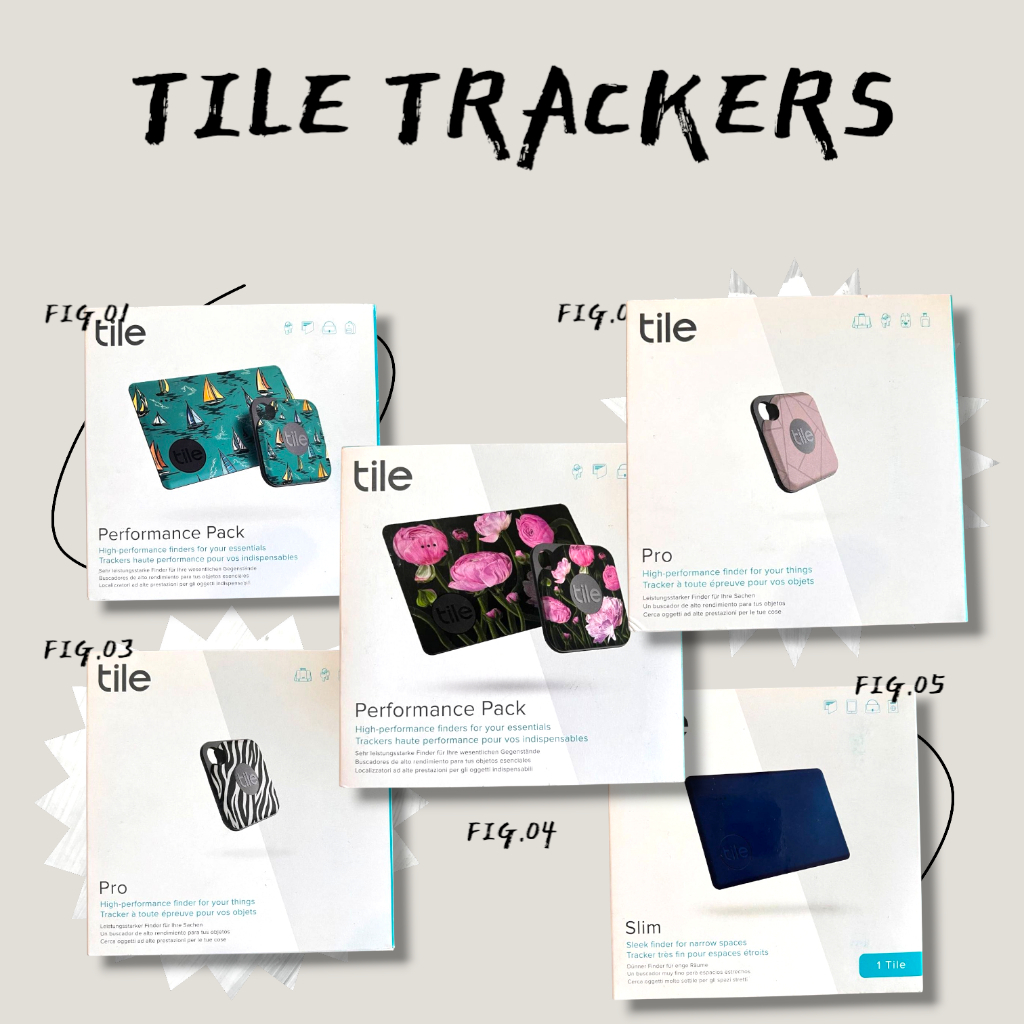 Tile Trackers Performance Pack, Pro, Slim and Mate plus Slim | Shopee ...