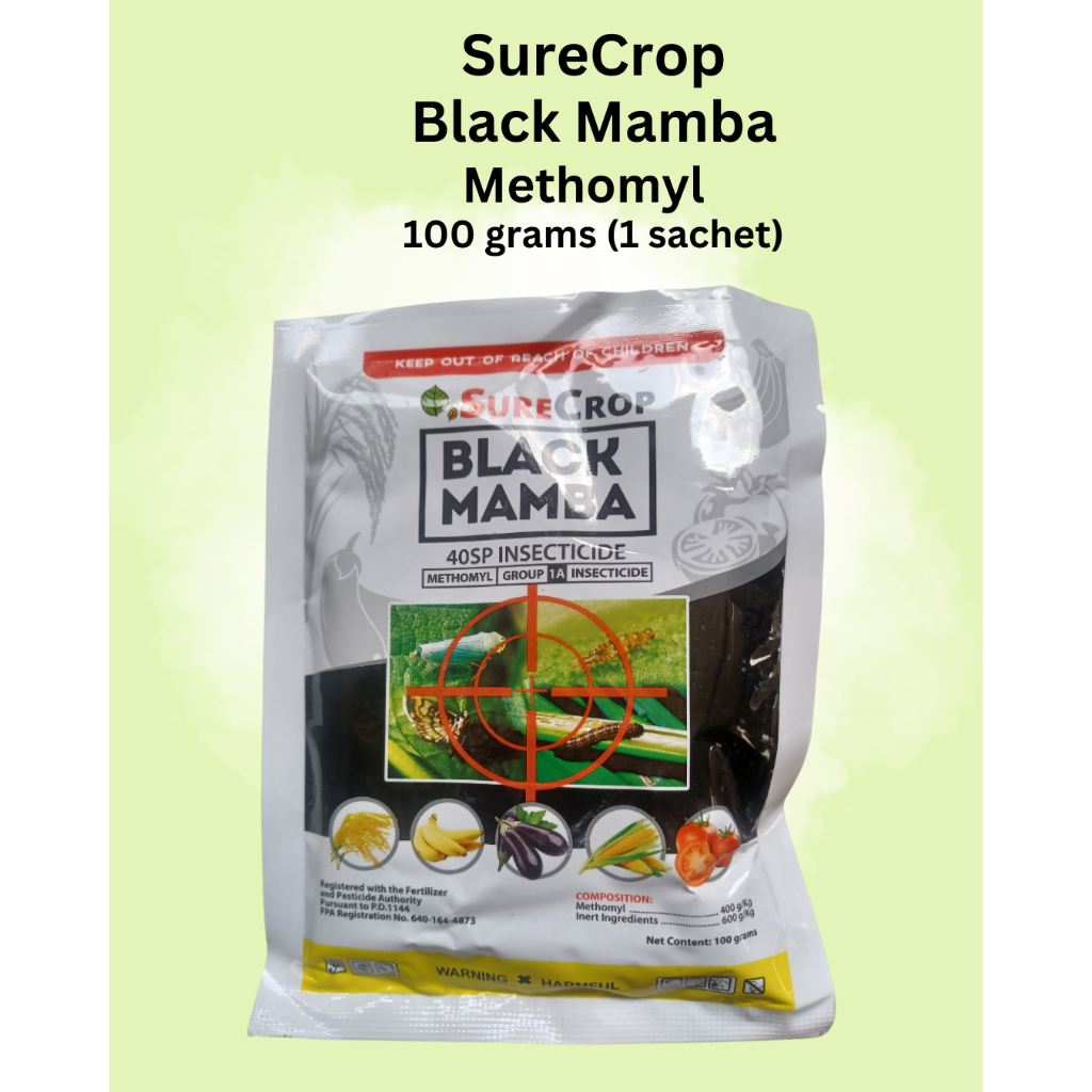 Black Mamba 40sp Methomyl by surecrop 100 grams 1 sachet | Shopee ...