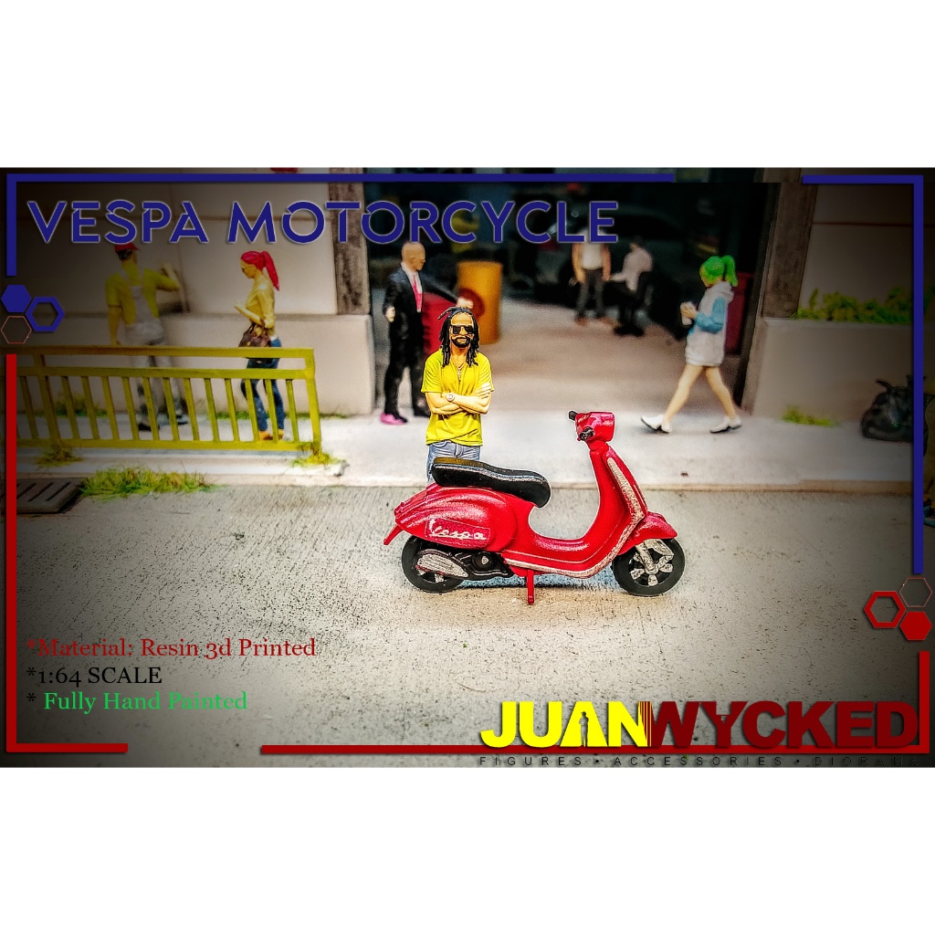 1:64 - Vespa Motorcycle - Scale Model - JuanWycked 3d | Shopee Philippines