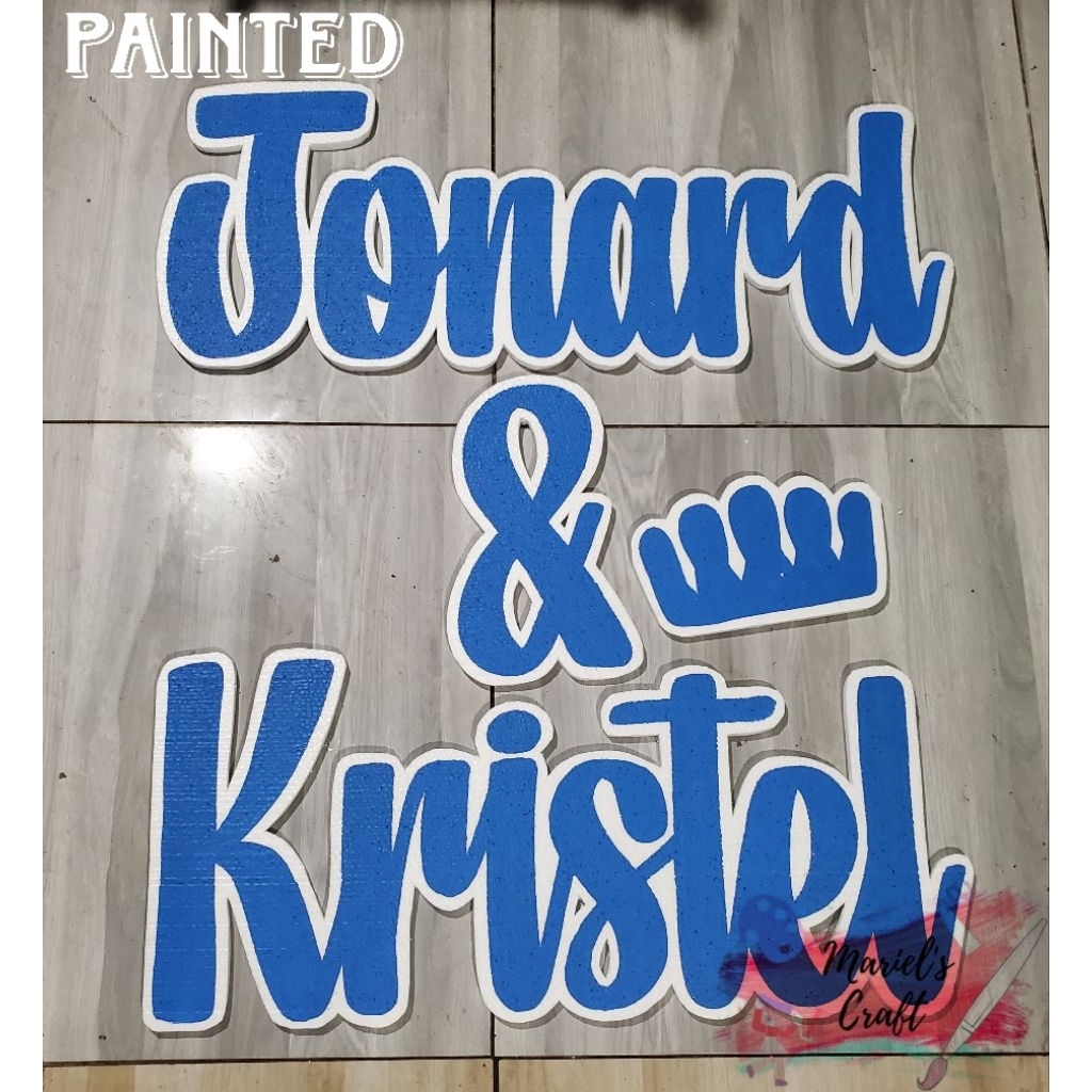 PAINTED Styro Name Lettering | Shopee Philippines
