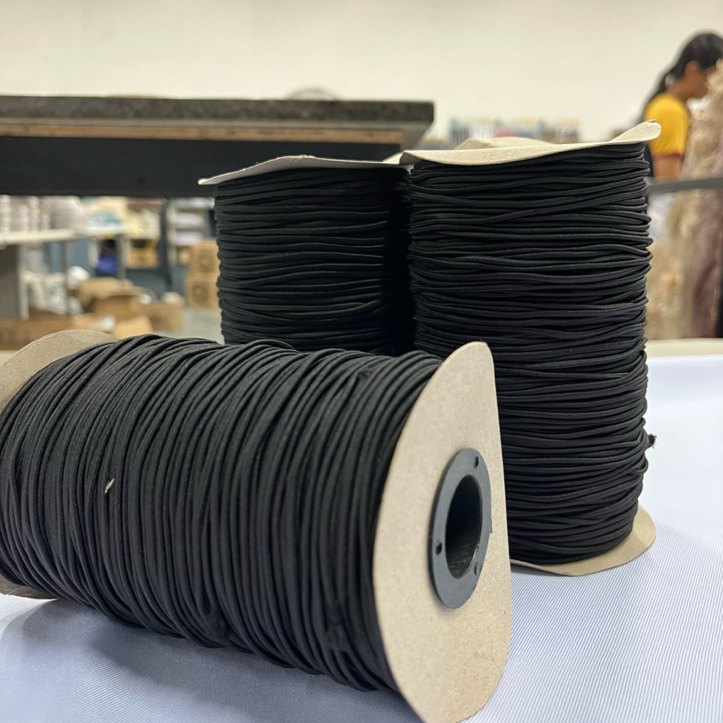 2mm BLACK Round Garter (Per Roll) | Shopee Philippines