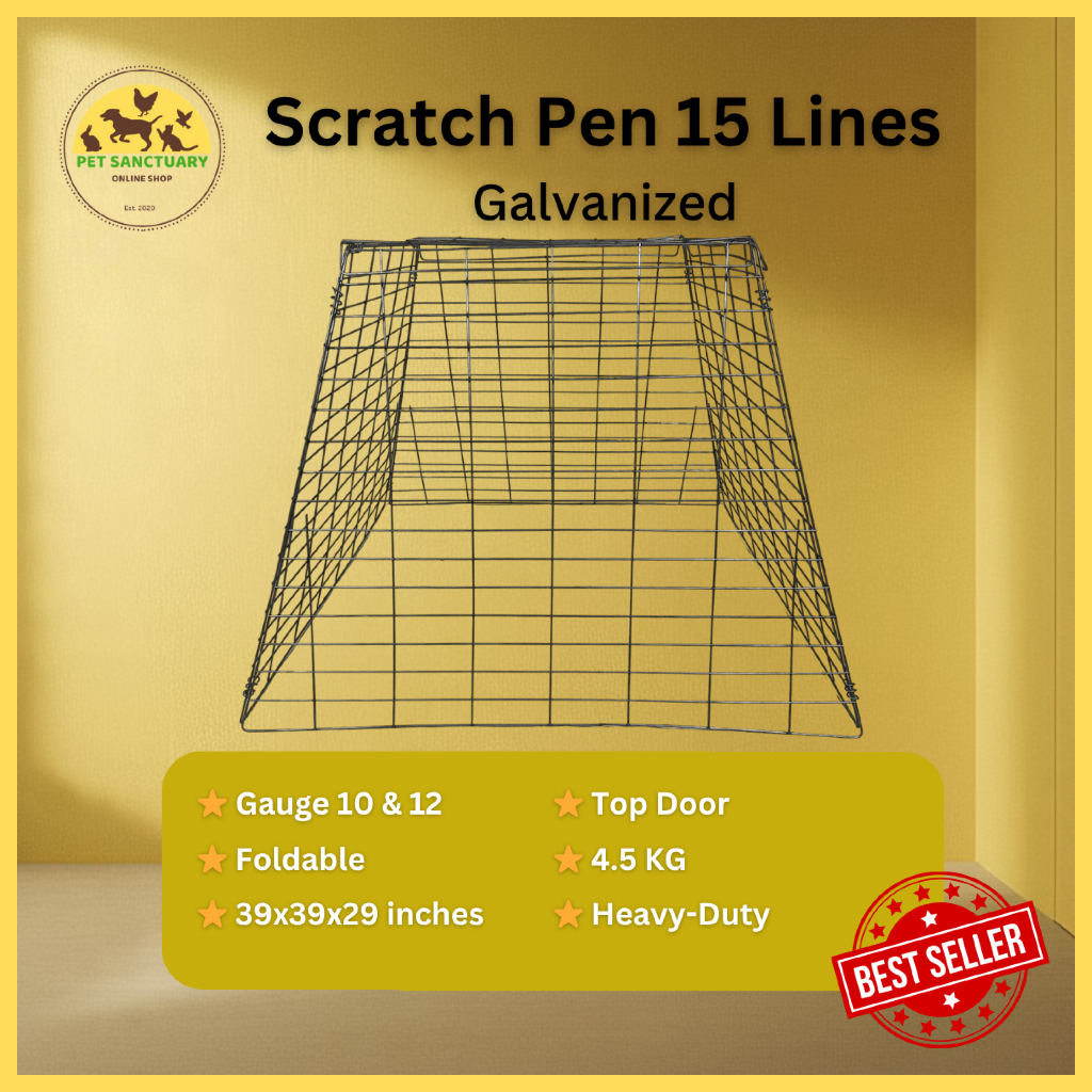 15 lines Scratch Pen Galvanized / Gauge 10 & 12 / 4.5 KG / Heavy Duty ...