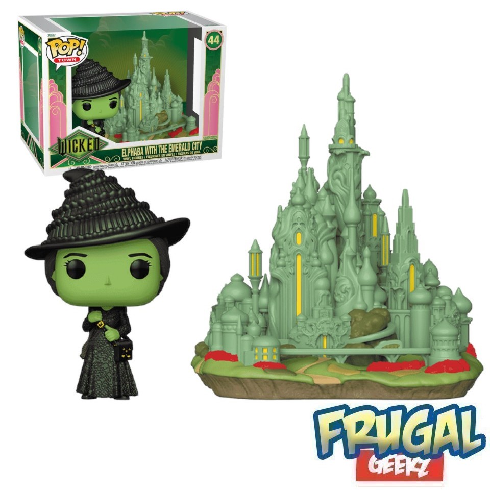 Funko Pop! Town : Wicked - Elphaba with the Emerald City Vinyl Figure ...