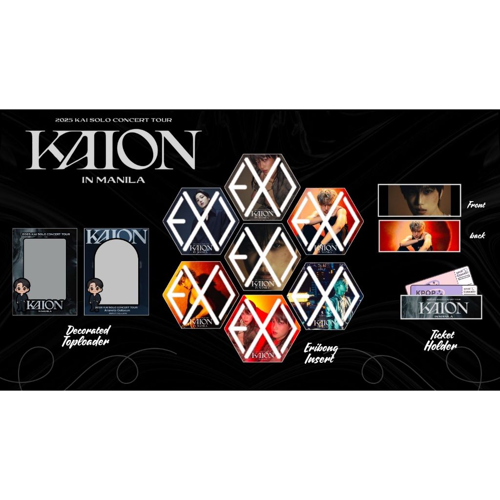 2025 KAI SOLO CONCERT TOUR IN MANILA Eribong Insert Decorated Toploader ...