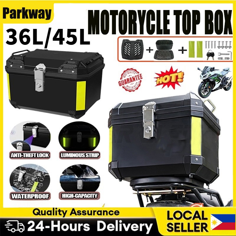 Top box for Motorcycle Trunk 36L 45L Universal Large Capacity Tail box ...