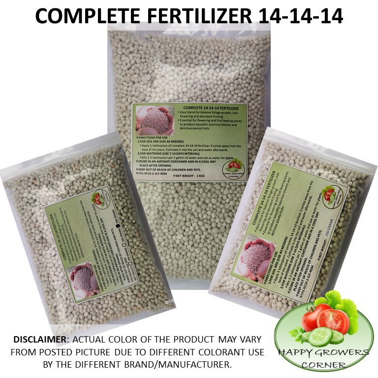 14-14-14 Complete Fertilizer (1KG & 500g) | Shopee Philippines