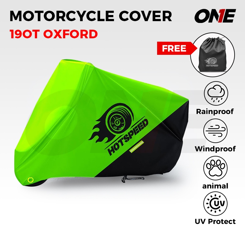 HOTSPEED Motorcycle Cover Waterproof 190T OXFORD Heavy-Duty Thickened ...