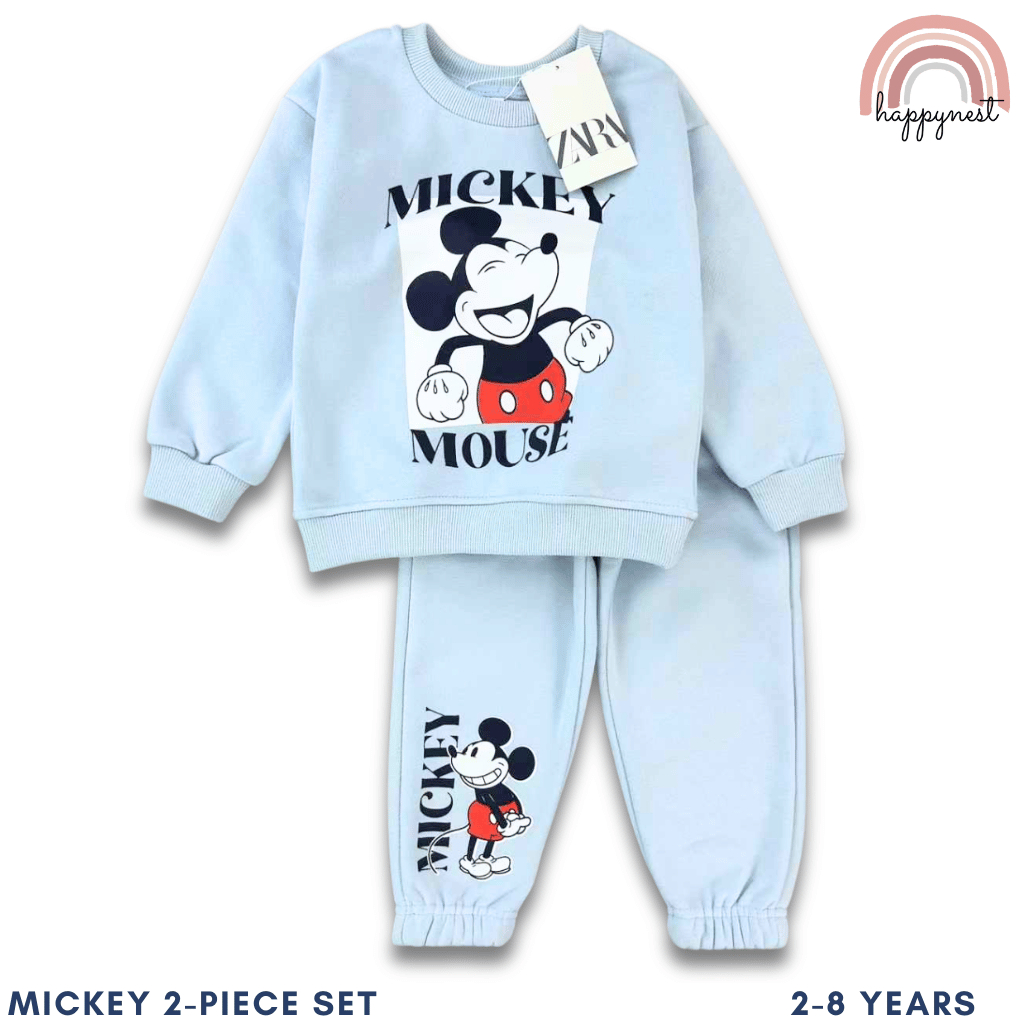 Mickey Mouse Blue Tracksuit Hoodie and Jogger Set for Boys 2-8 Years PH ...