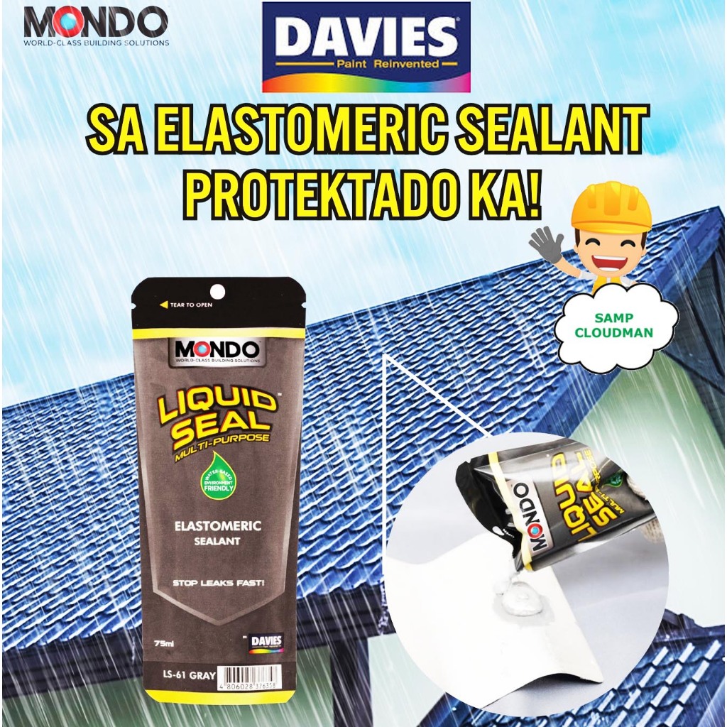 Davies Mondo Liquid Seal Elastomeric Sealant Waterproofing 75ml Pouch ...