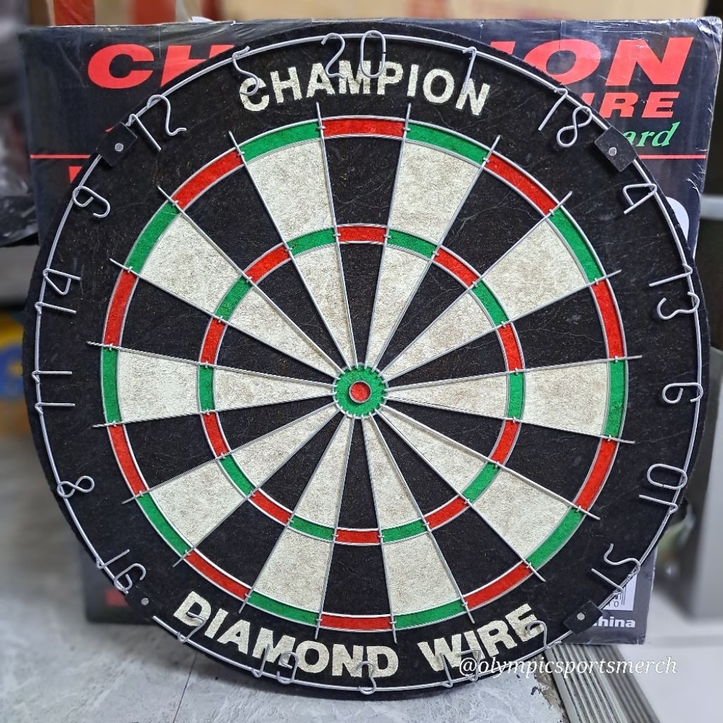 Champion 'Diamond Wire Bristle Dart Board' | Tournament Size - 18 ...