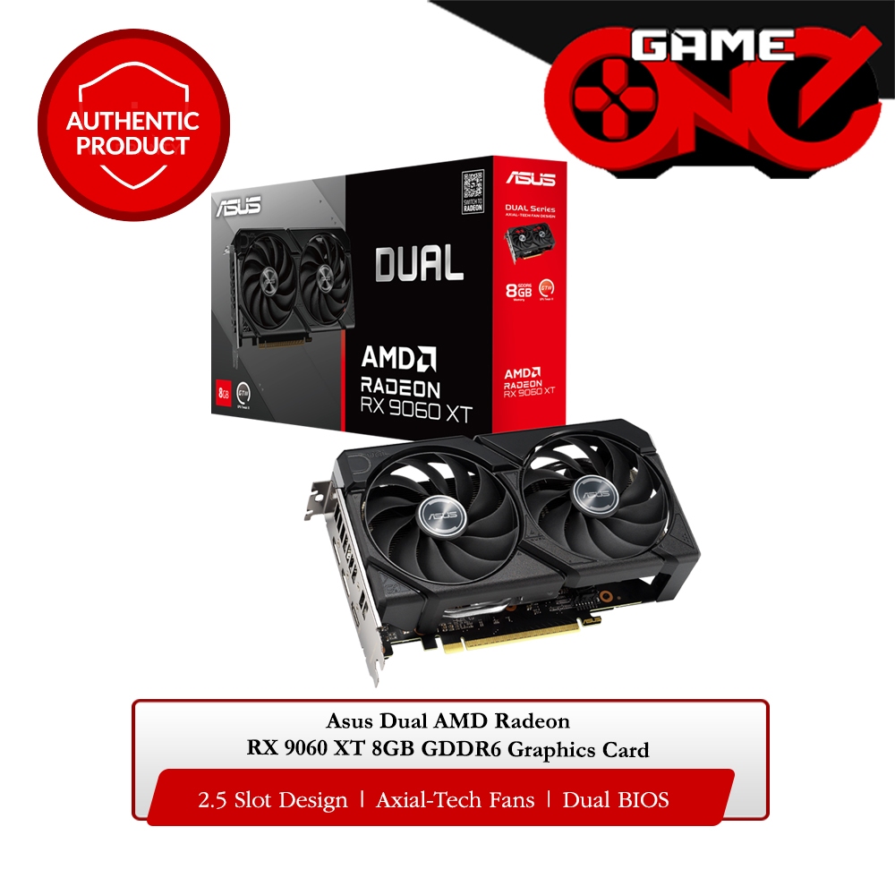Asus Dual AMD Radeon RX 9060 XT 8GB GDDR6 Graphics Card | Shopee ...