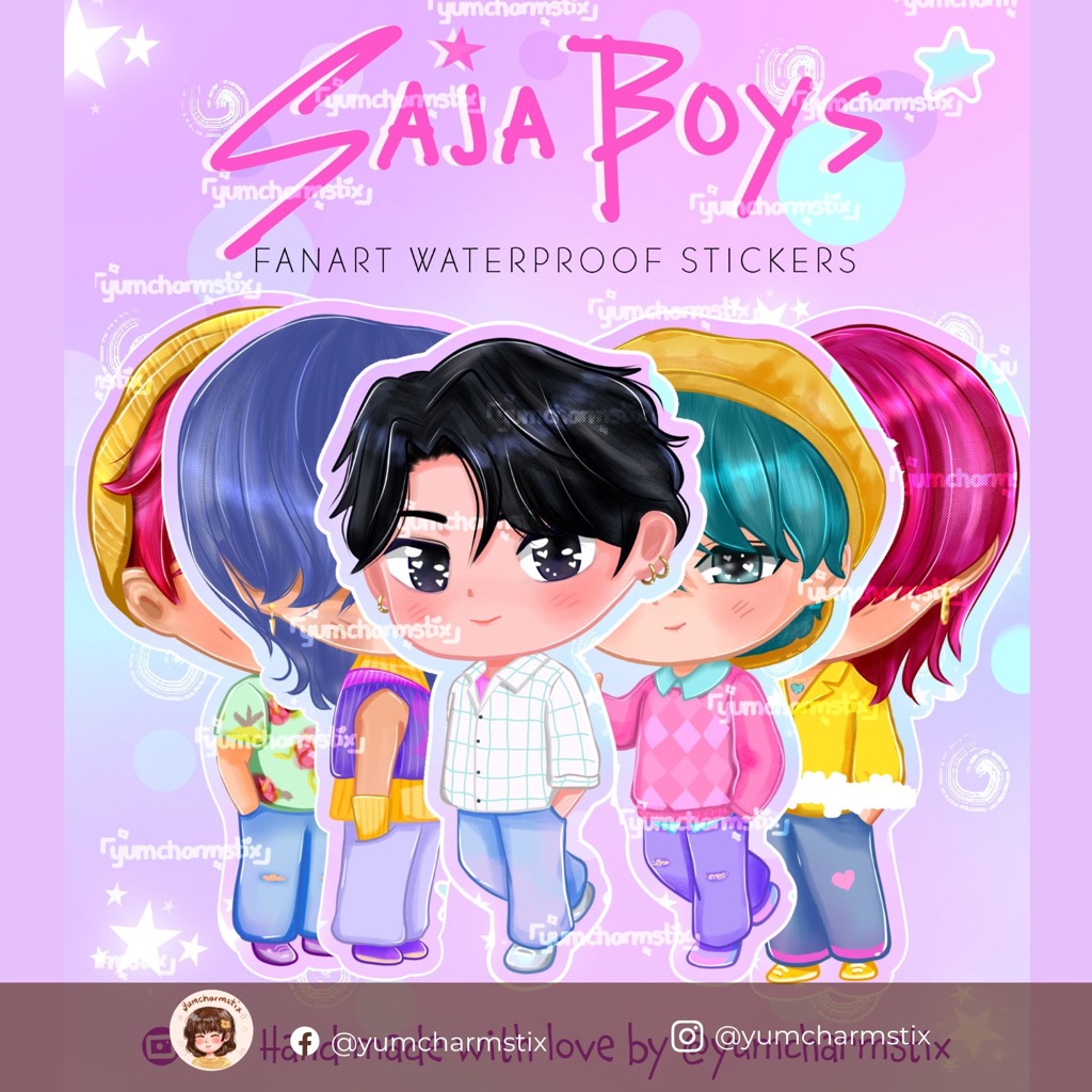 KPOP Demon Hunters "Saja Boys" Sticker | Saja Boys Vinyl Sticker Pack ...