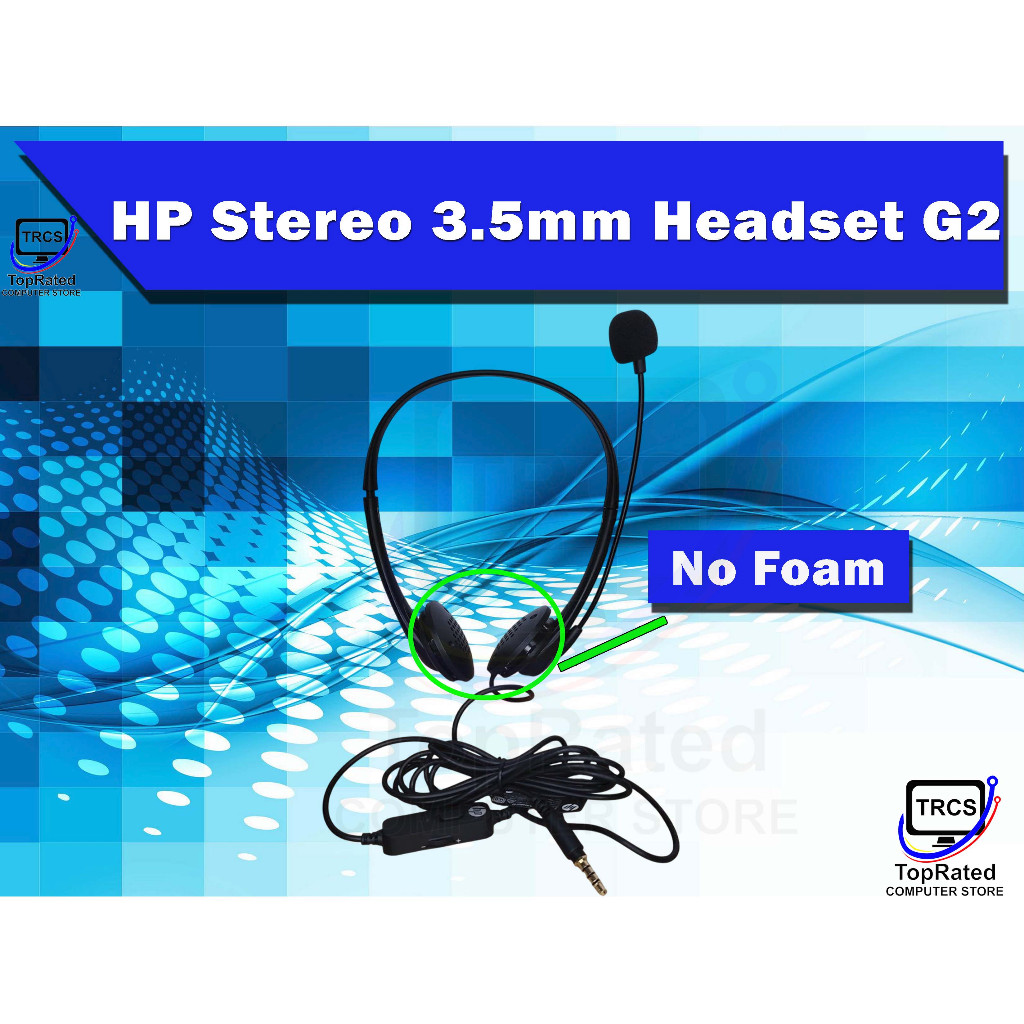 HP Stereo 3.5mm Headset G2 | Shopee Philippines