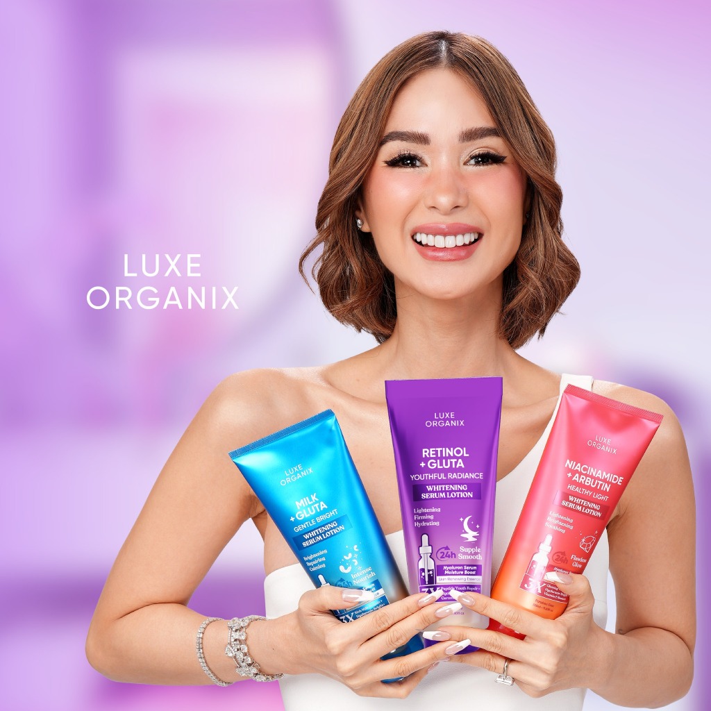 LUXE ORGANIX Whitening Serum Lotion Niacinamide, Retinol, Arbutin ...