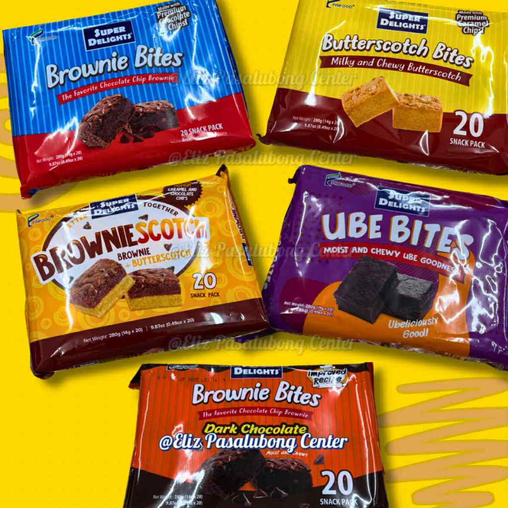 (SUPER D.) BROWNIE, BUTTERSCOTCH, BROWNIESCOTCH, UBE BITES, AND DARK ...