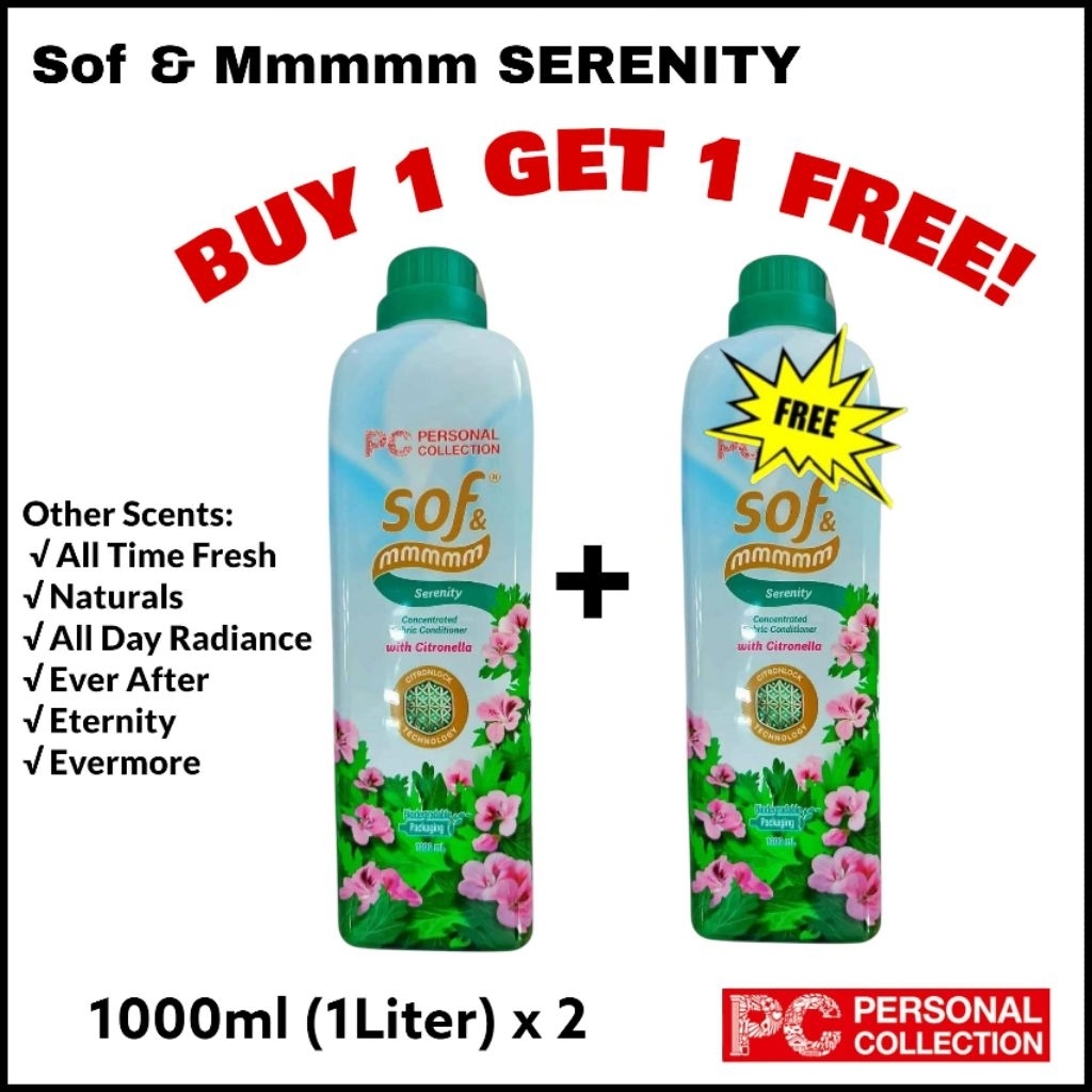 Personal Collection Sof Serenity 1000ml Buy 1 Get 1 Free! | Shopee ...