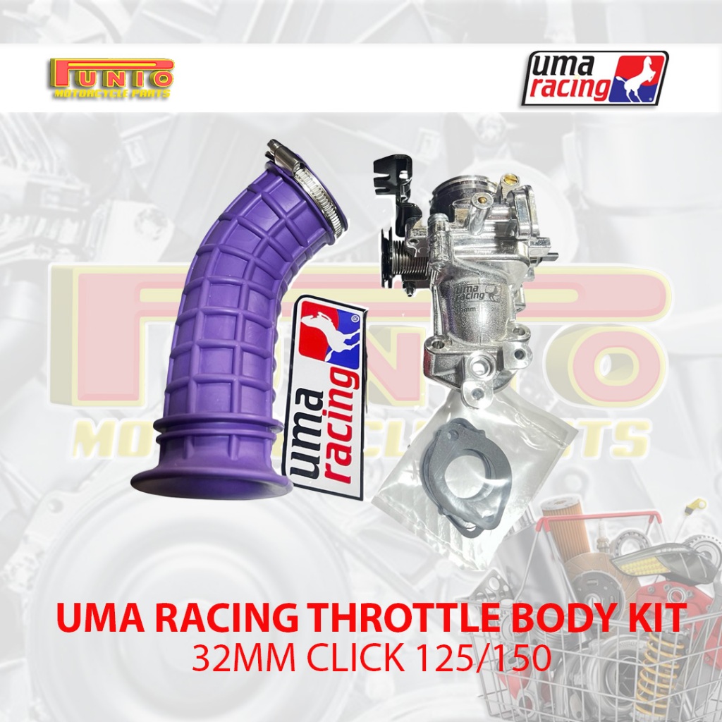 NEW! UMA Throttle Body Kit Click 125/Click 150 32mm and 34mm | Shopee ...