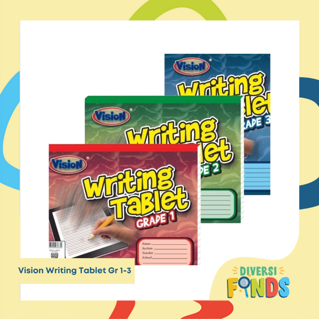 1 PAD Vision Writing Tablet - Grade 1, Grade 2, Grade 3 | Shopee ...