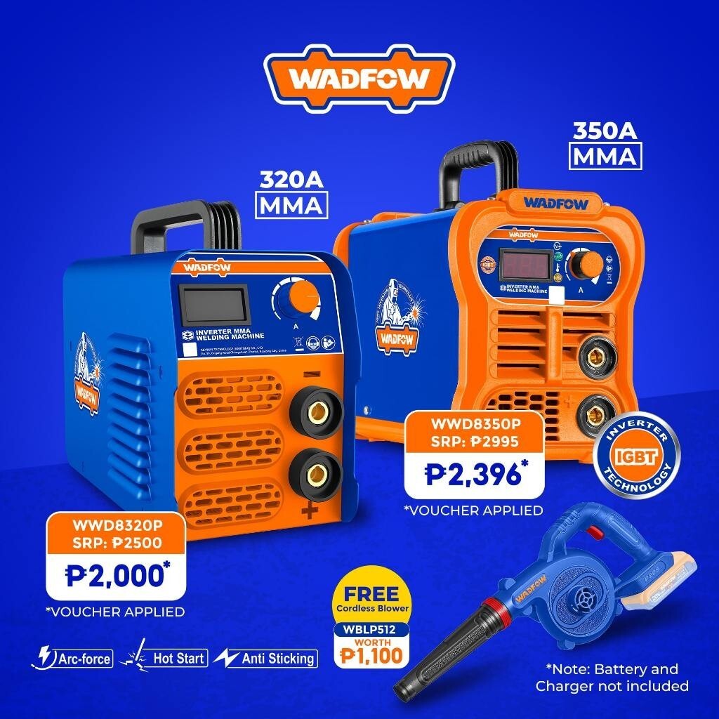 Wadfow 320A / 350A MMA Welding Machine Inverter Portable IGBT with Free ...