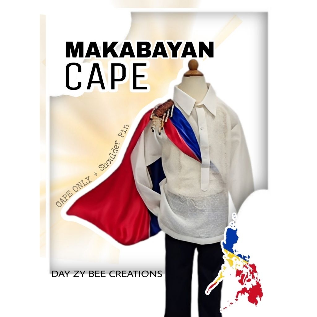 𝗠𝗔𝗞𝗔𝗕𝗔𝗬𝗔𝗡 𝗖𝗔𝗣𝗘 (barong not included) | Shopee Philippines