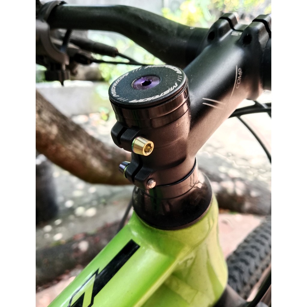 Titanium bolt for bicycle Steerer Tube clamp (Blue/Purple color ...