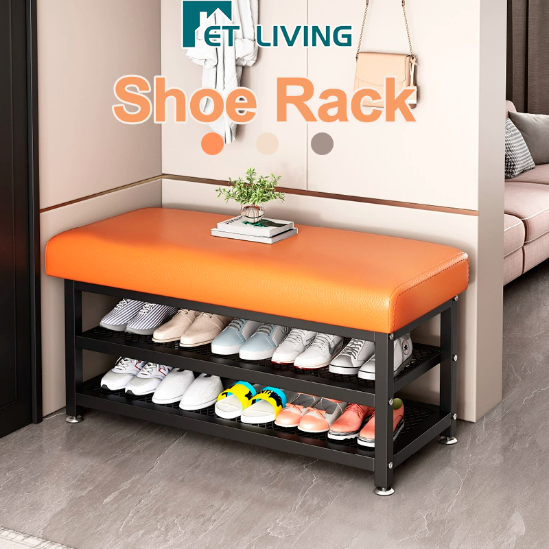Shoe Rack Organizer Metal Storage Shoe Rack With Soft Cushion Shoe ...