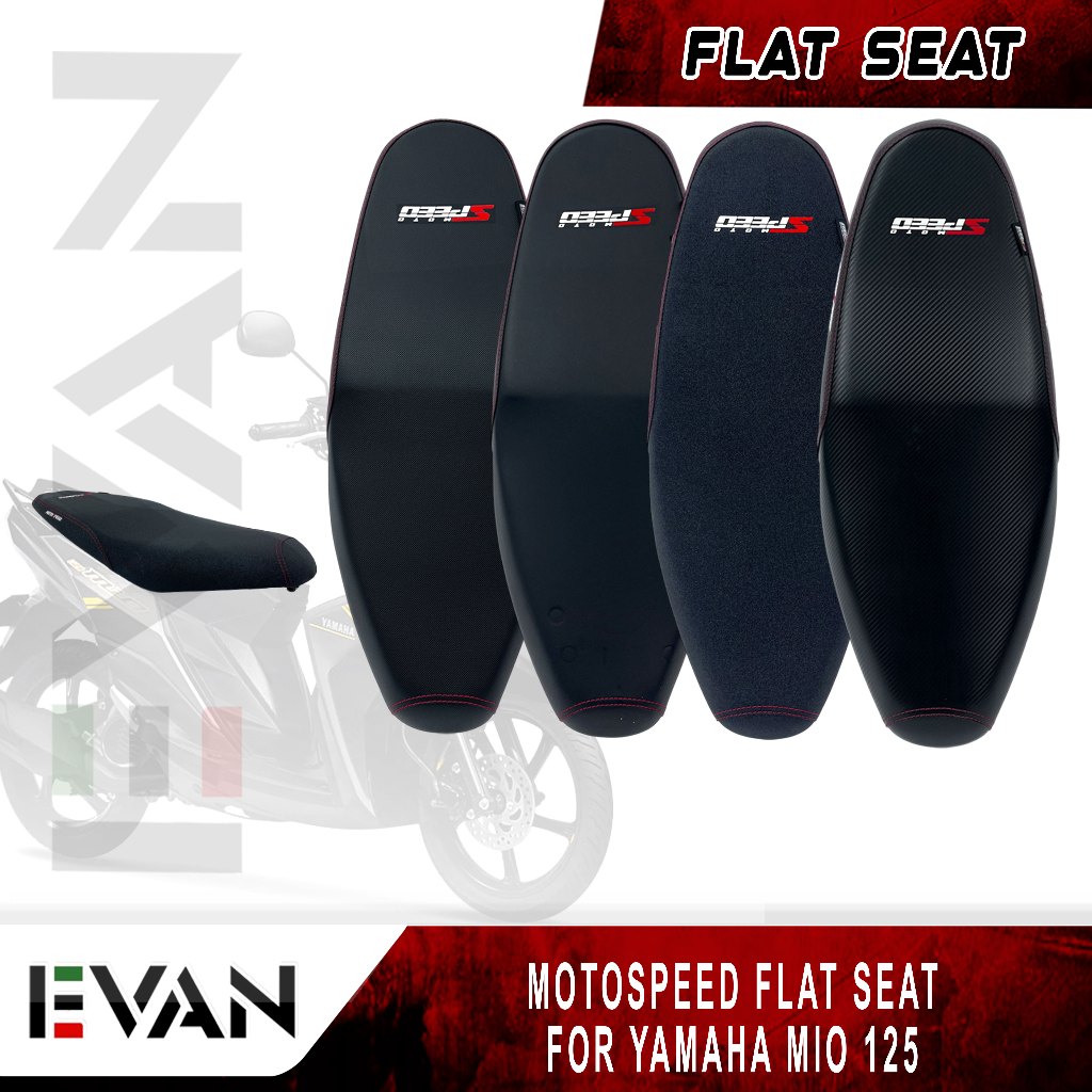 EVAN SHOP Flat Seat Carbon/Black For Yamaha Mio i125/M3 Motorcycle Made ...