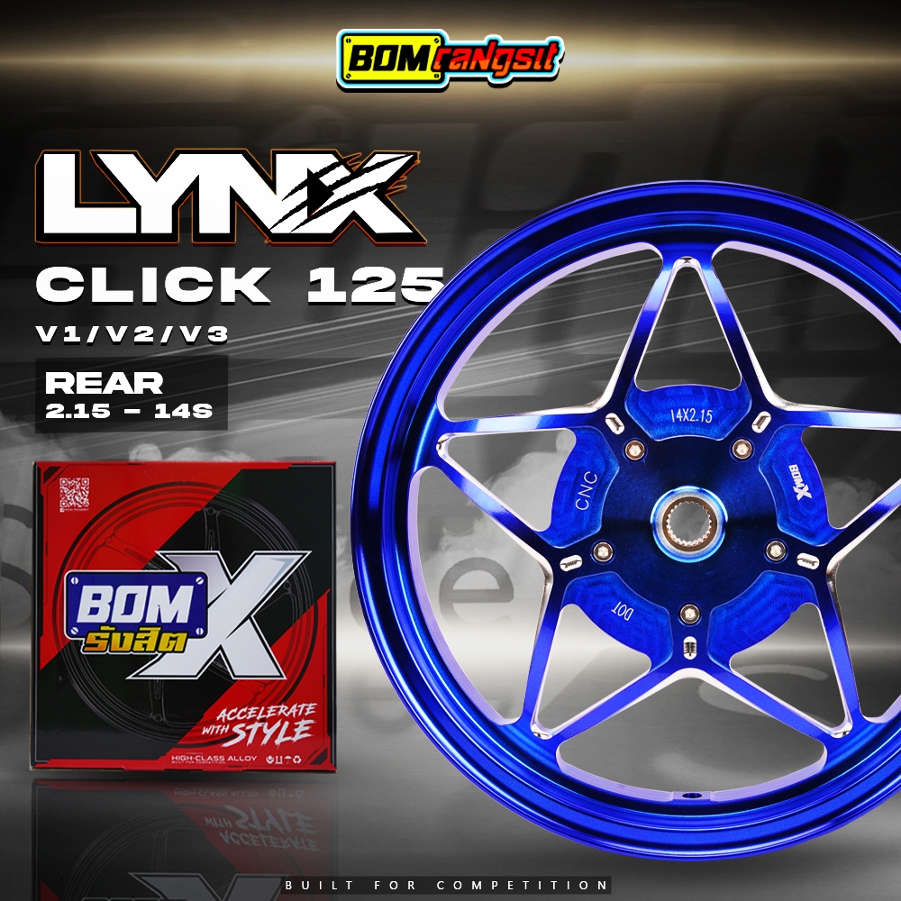 Bom Rangsit BomX Lynx Cnc Mags Click 125/150/ BEAT FI Star Mags 14s 5 ...