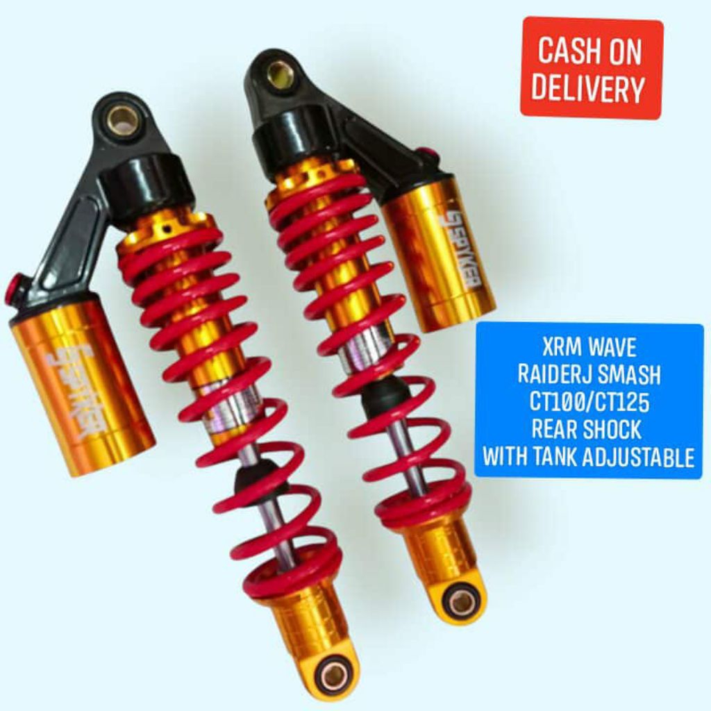 XRM WAVE SMASH CT100/125 REAR SHOCK WITH TANK ADJUSTABLE (310mm ...