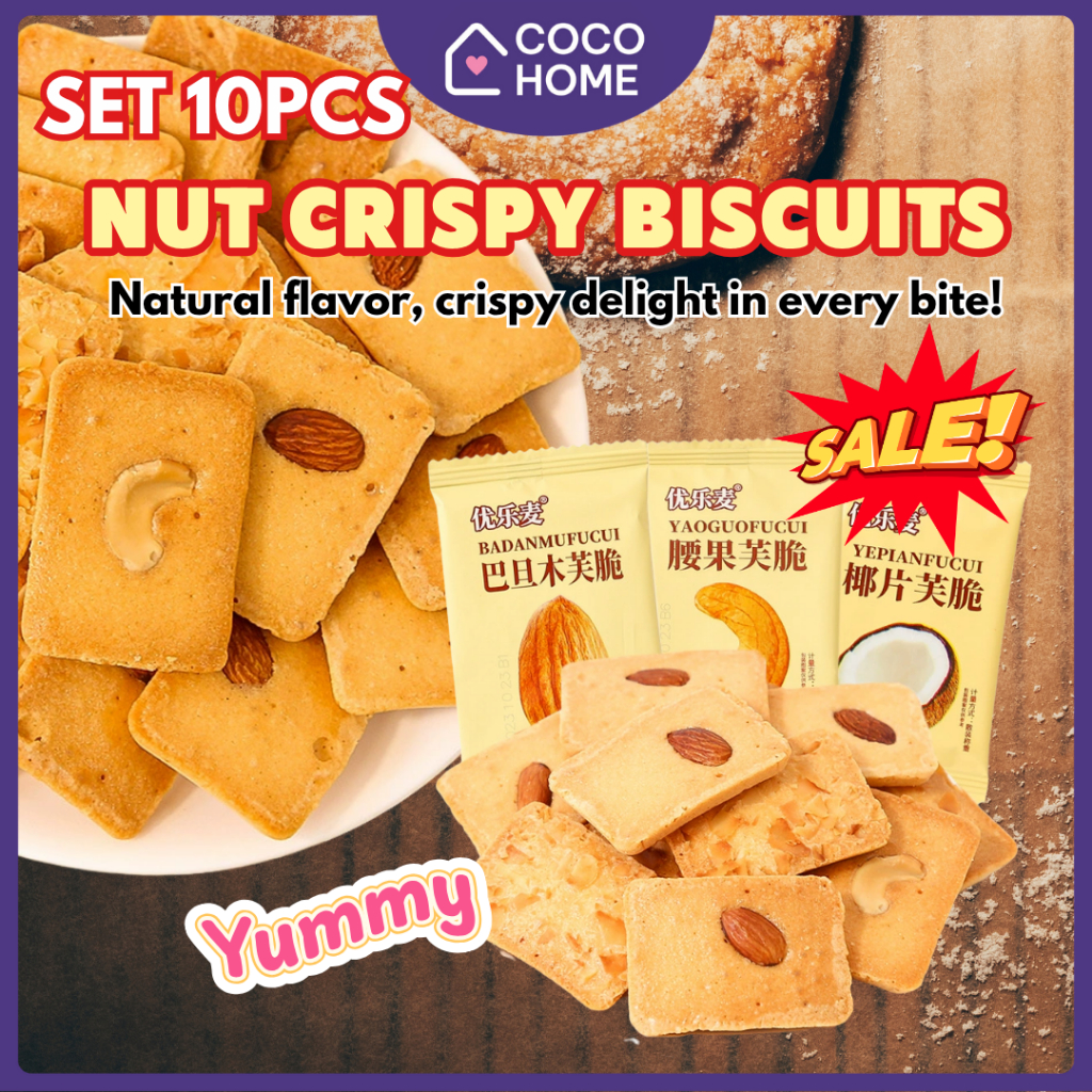 Almond & Cashew Snack Biscuit – Crunchy, Nutty, and Delicious – Perfect ...
