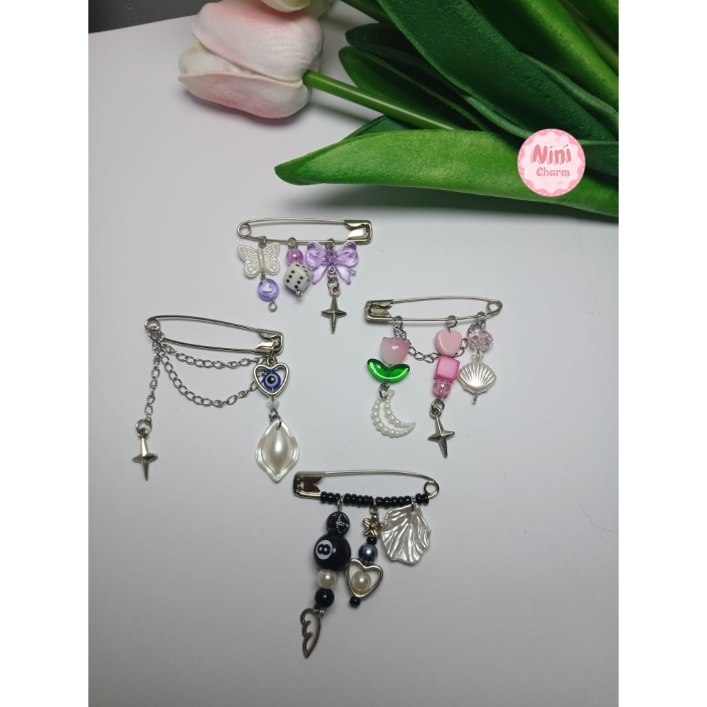 Beaded Pin, cute and stylish, Aesthetic bag pin | Shopee Philippines