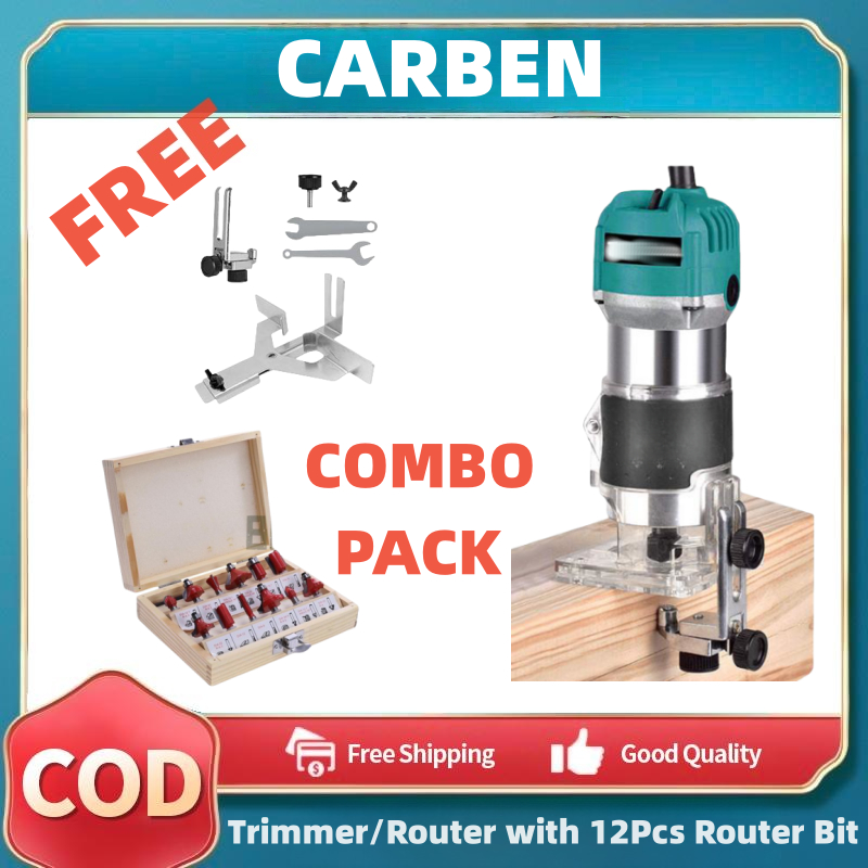 Carben 750W Professional MT3709 Electric Palm Wood Trimmer/Router with ...