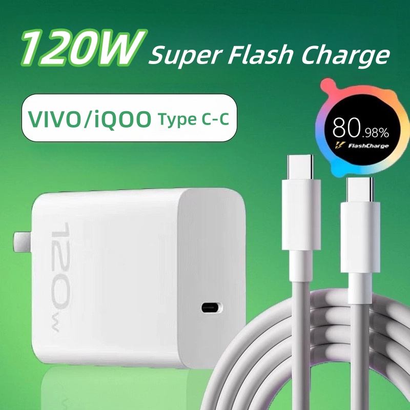 VIVO iQOO 120W Type C Fast Charger for X100 X90 X80 Pro iQOO 12 11 10 9 ...