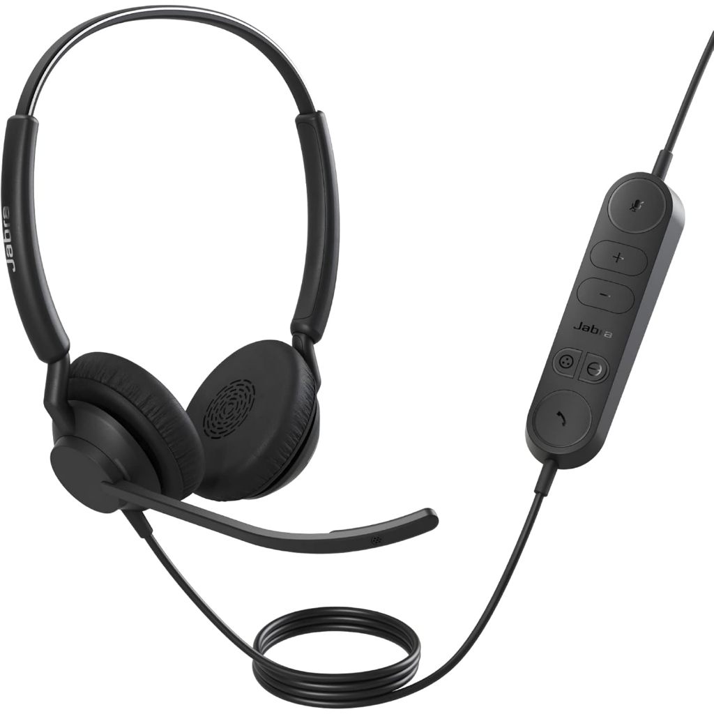 Jabra Engage 40 Wired Stereo Headset with Inline Call Control - Noise ...