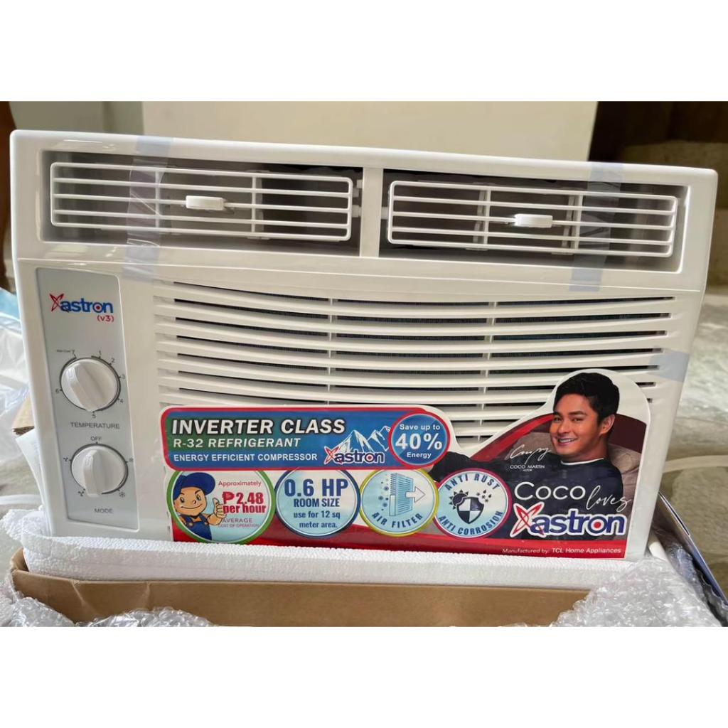 Astron Inverter Class .6 HP Aircon (window-type air conditioner | TCL ...
