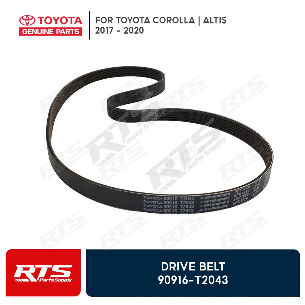 Toyota Genuine Drive Belt Corolla Altis 2017 2020 6pk 1220 90916 T2043 ...