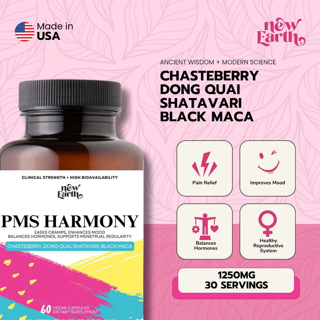 PMS Harmony for Menstrual Pain Relief and Hormone Balance 1250g ...