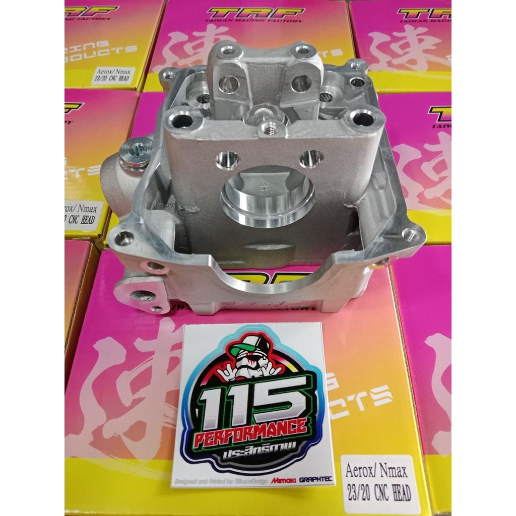 TRF cylinder head 23/20 CNC ported Nmax v2 aerox v1 v2 | Shopee Philippines