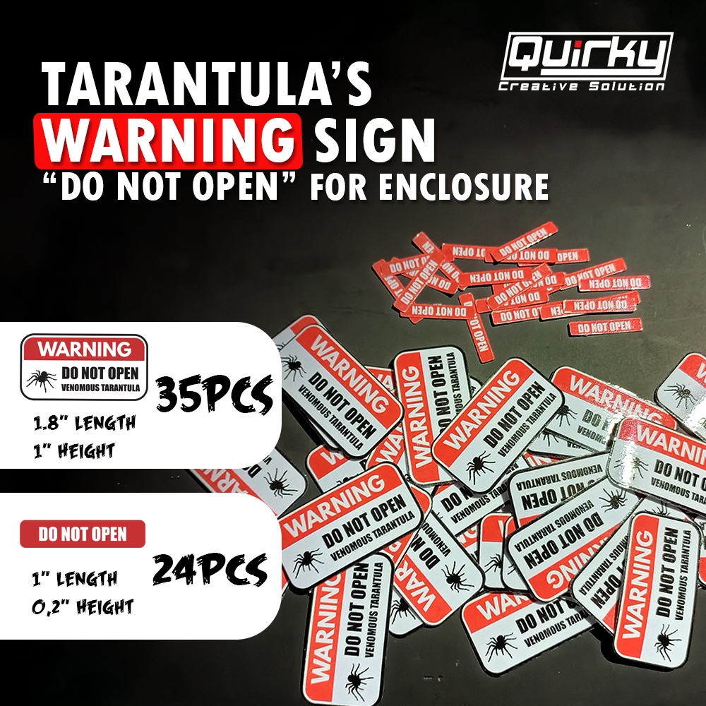 Tarantula Warning Sign Vinyl Sticker waterproof - Perfect for Adult and ...